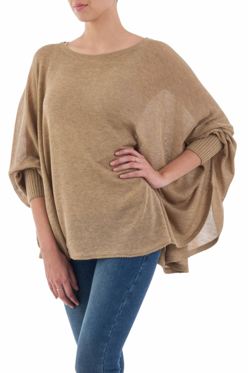UNDISCOVERED Artisan Box | Soft Knit Bohemian Style Light Tan Drape ...