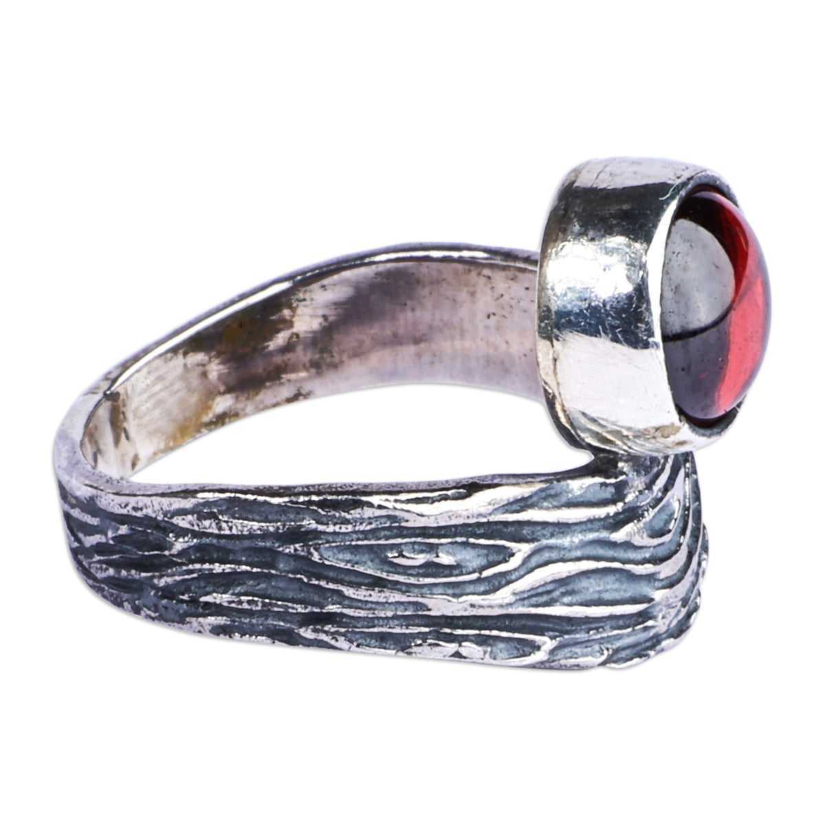 UNDISCOVERED Artisan Box | Oxidized Finish Sterling Silver and Garnet ...