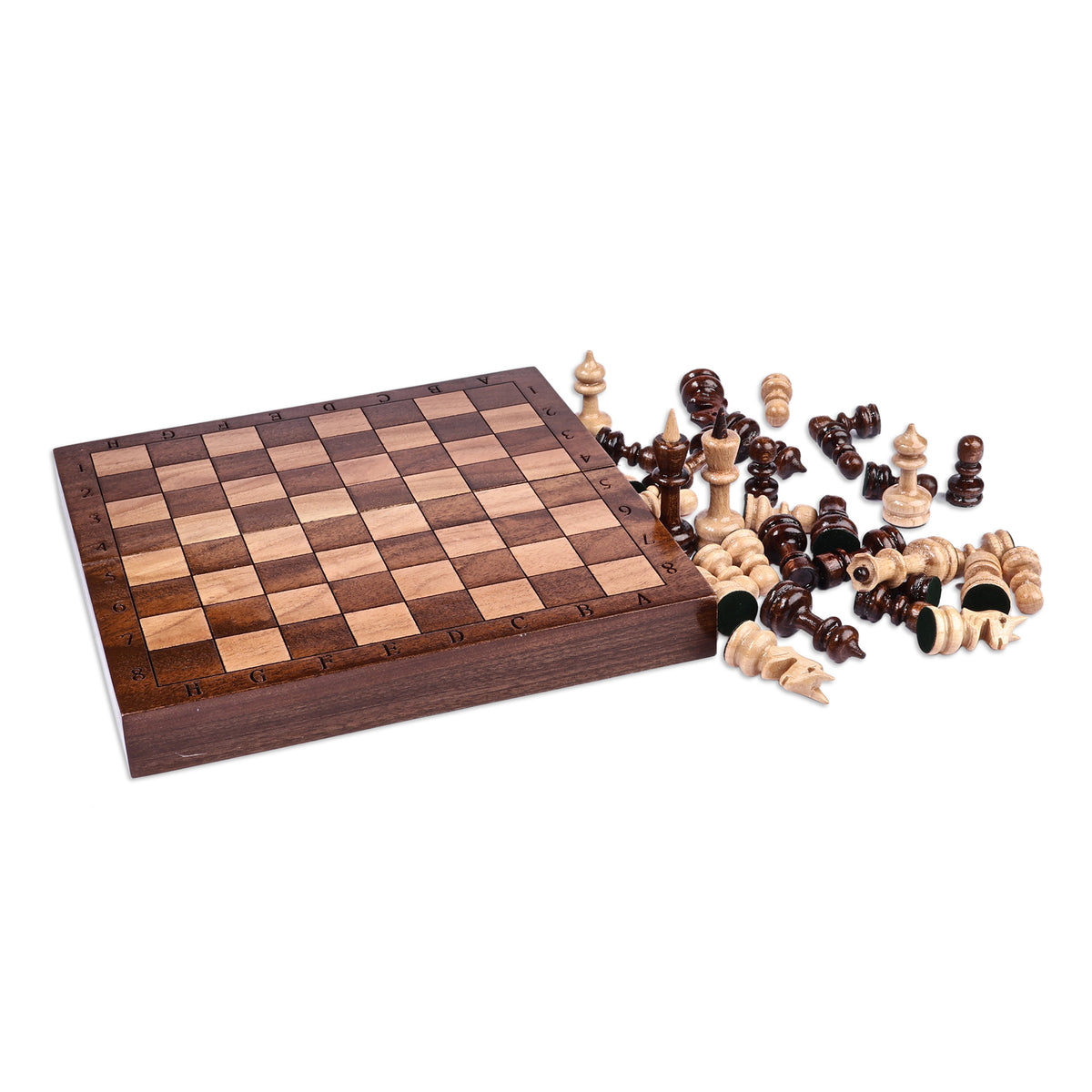 UNDISCOVERED Artisan Box | Wood Mini Chess Game Set Hand Carved in ...