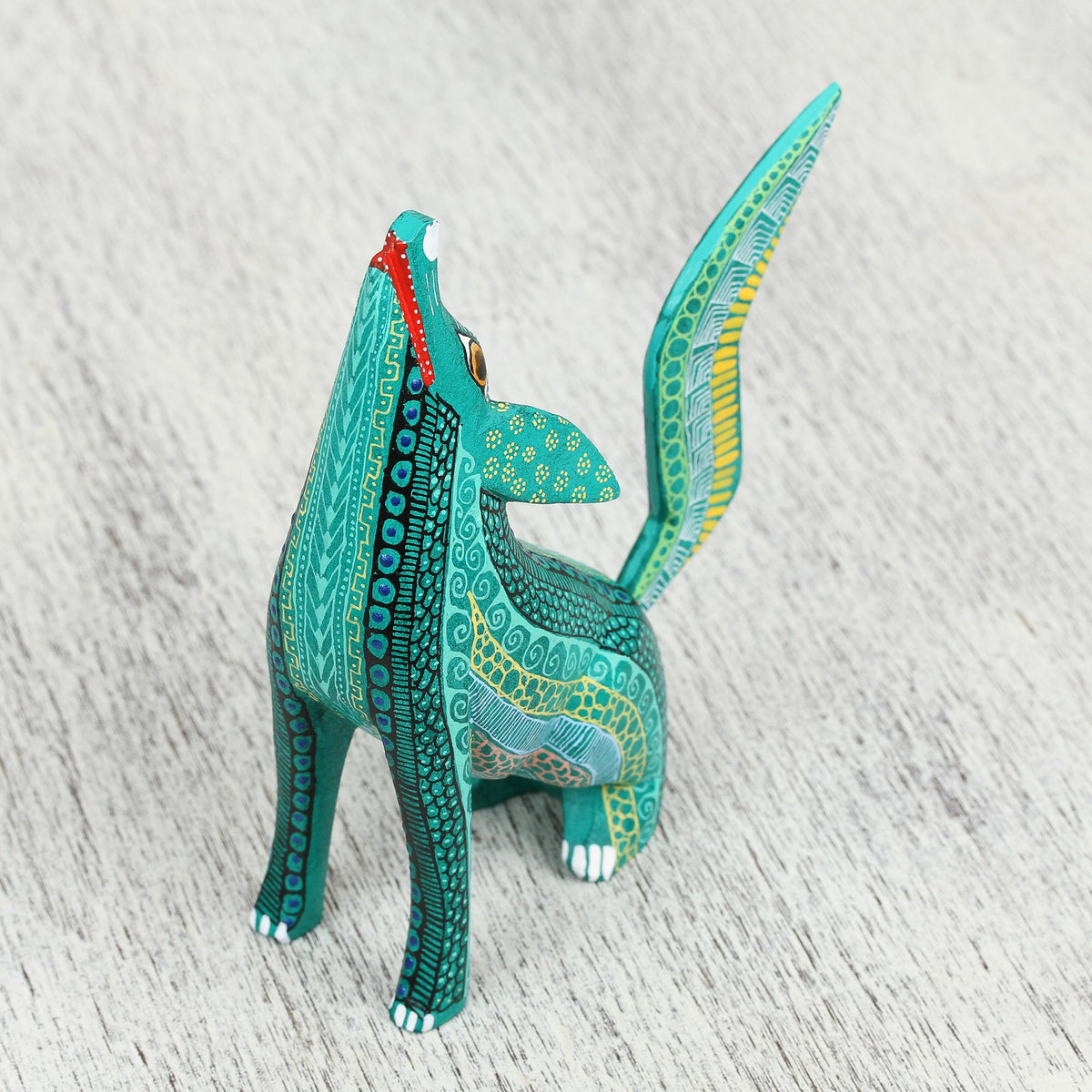 UNDISCOVERED Artisan Box | Handcrafted Copal Wood Coyote Alebrije ...