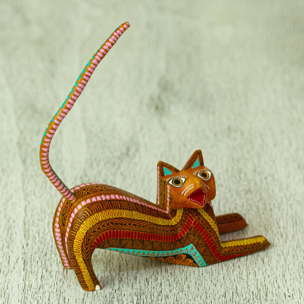 UNDISCOVERED Artisan Box | Cat Alebrije Figurine from Mexico - Relaxed ...