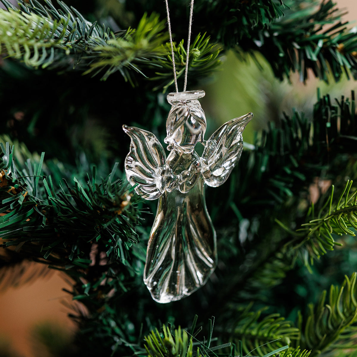 UNDISCOVERED Artisan Box | Handblown Crystal-Clear Angel Glass Ornament ...