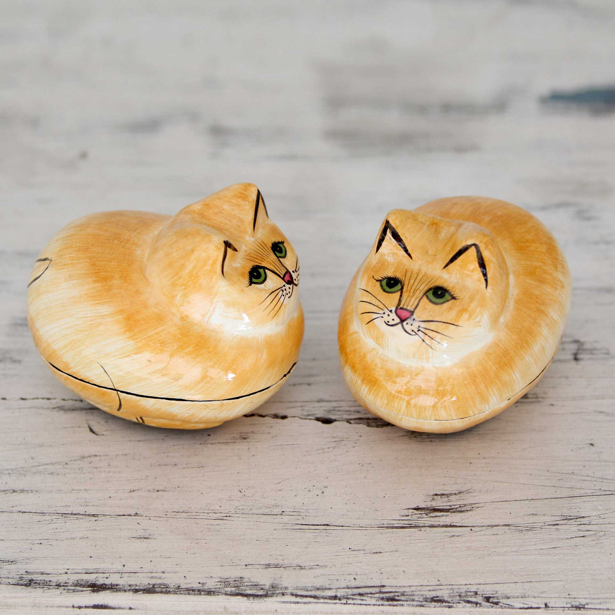 UNDISCOVERED Artisan Box | Artisan Crafted Decorative Papier Mache Cat ...