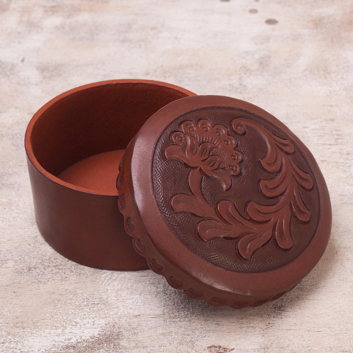 UNDISCOVERED Artisan Box | Tooled Leather Decorative Box from Peru ...