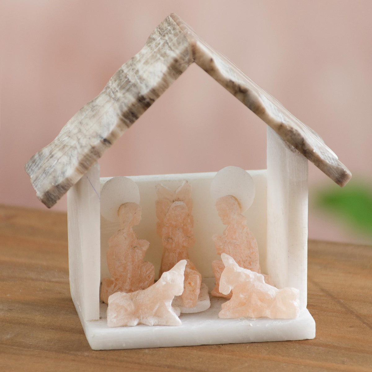 UNDISCOVERED Artisan Box | Hand-Carved Alabaster Mini Nativity Scene ...