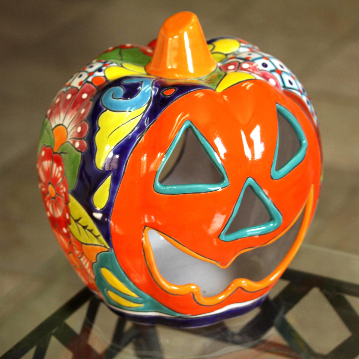 UNDISCOVERED Artisan Box | Floral Jack-O-Lantern Talavera Ceramic ...